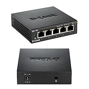 D-Link Dgs-105 5-Port Desktop Switch Prod. Type: Networking/Switches 4 to 10 Ports