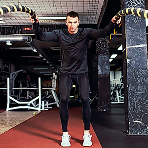 CE' CERDR 5 Pack Long Sleeve Shirts for Men Quick Dry Moisture Wicking Sun Protection Mens Long Sleeve Tee Shirts for Workout Running