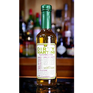 Stirrings All Natural Dirty Martini Cocktail Mixer - 12 ounce bottle | Pack of (3)
