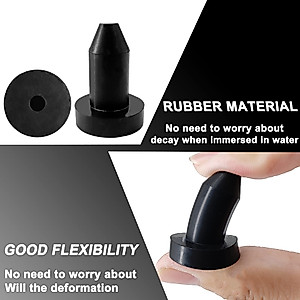 VAIIEYO 6 Pack Kayak Drain Plug Push - Rubber Scupper Plugs Drain Holes Stopper Bung for Most Fishing Boats, Pedal Boats, Kayak