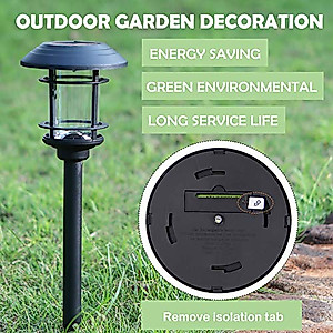MAGGIFT 6 Lumen Solar Powered Pathway Lights, 6 Pack Outdoor Landscape Lights, Waterproof Solar Garden Lights for Lawn, Patio, Yard, Walkway, Deck, Driveway, Warm White