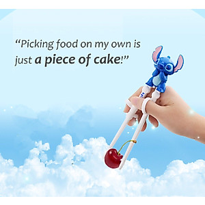 Stitch & Lightning McQueen Chopsticks for Right-handed Children Kids, 2 pairs