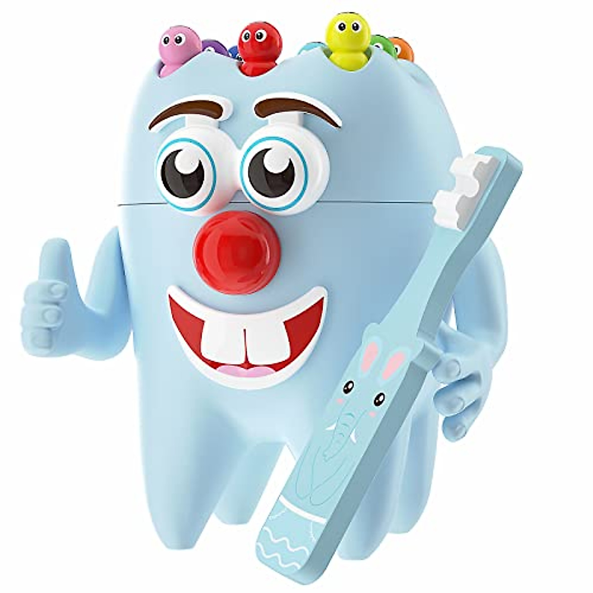 SmileBank Toddler Educational Teeth Brushing Toys for 3 4 5 6 Year Old Gifts for Girls Boys - Fine Motor Skills Developmental Toys Montessori Toys Preschool Learning Teeth Toys Magnetic Fishing Game