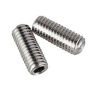 FullerKreg M4-0.7 x 10mm Socket Set Screws,(100pcs),Allen Socket Drive, Din 916|ISO 4029, Grade A2-21H Stainless Steel, Full Thread, Bright Finish, Cup Point