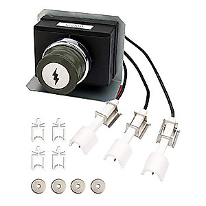 X Home 7628 Grill Igniter Kit for Weber Genesis 310 and 320 Gas Grills with Front Control (2011-2016), Easy to Replace