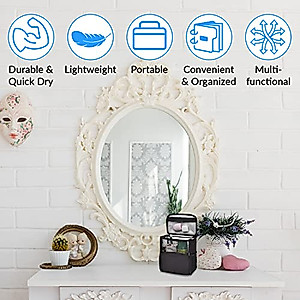 Portable Shower Caddy - Portable Shower Caddy Bag Large Capacity - College Dorm Essentials - Shower Bag for College - College Dorm Room Essentials for Girls Boys Students - Quick Dry with Metal Hook