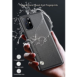Puxssul for OnePlus 8T 5G Case, Soft TPU Artificial Leather case,Extremely Light Ultra-Light Camera Protection Leather Cover Case for OnePlus 8T 5G (Black)