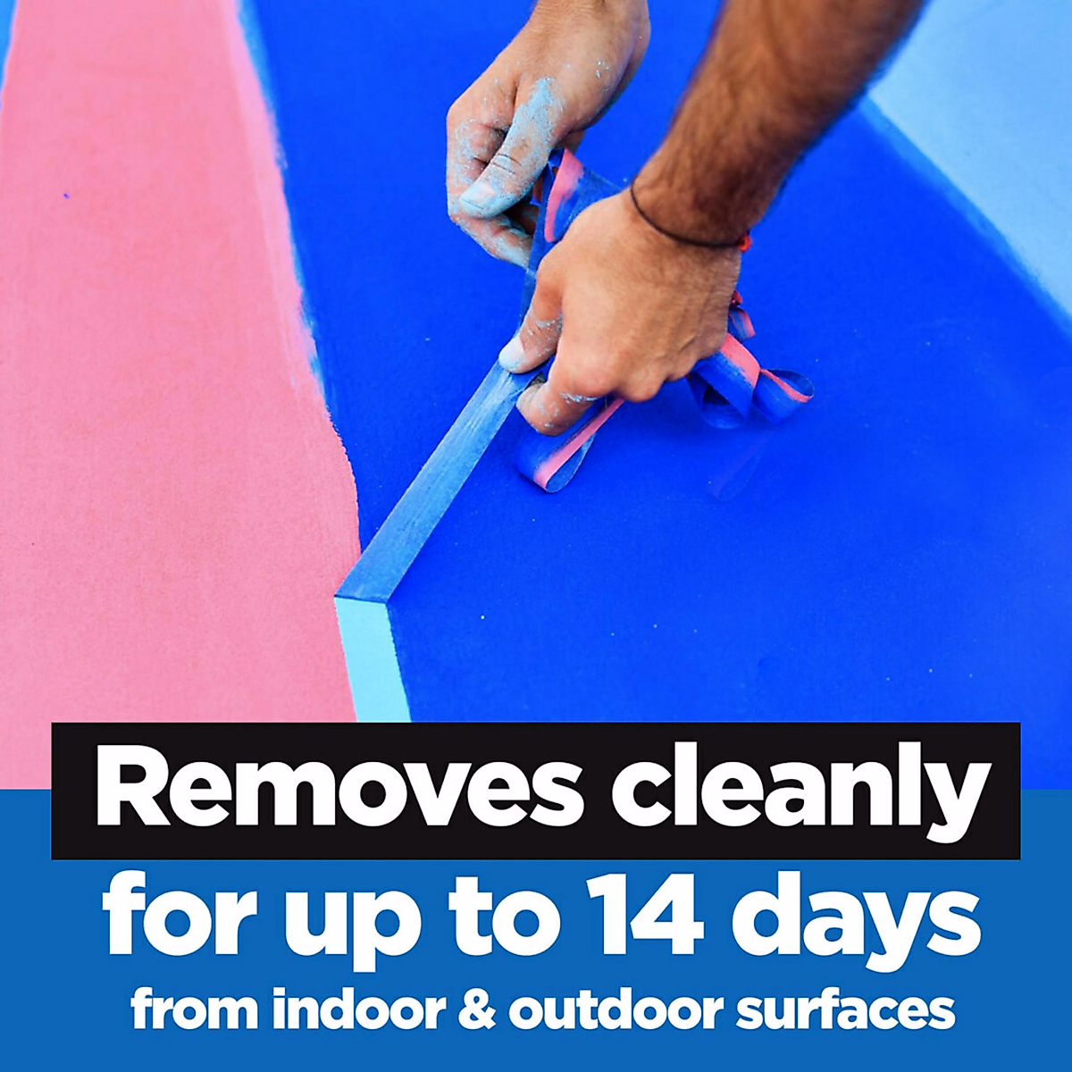 ScotchBlue Original Multi-Surface Painter's Tape, Blue, Paint Tape Protects Surfaces and Removes Easily, Multi-Surface Painting Tape for Indoor and Outdoor Use, 0.94 Inches x 60 Yards, 3 Rolls