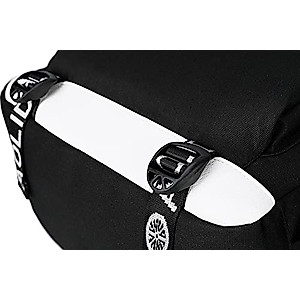 Iuene Teenage Student Hanako Kun School Backpack Bag Yugi Amane Bookbag Shoulder Bag with USB Charging Port (Color-3, One Size)