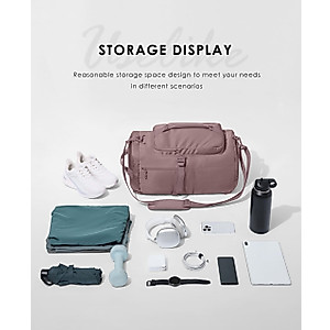 Uselike Gym Bag for Women and Men, 30L Workout Travel Backpack with Shoe Compartment, Sports Duffel Bag with Multiple Pockets