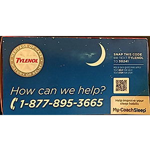 Extra Strength Tylenol Pm 225 Caplets Each, 2 Boxes Included