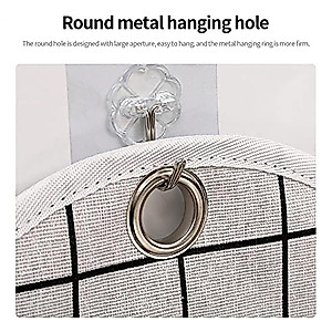 ZRSYH Wall Hanging Storage Bag Large Capacity Home Organizer Small Cloth Bag Behind The Door Hanging Shoe Rack Organizer Office Supplies,White Grid