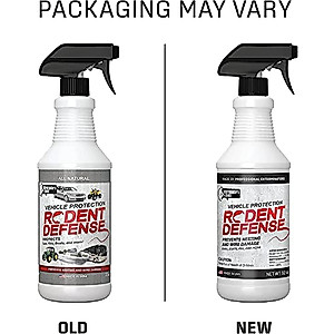 Exterminators Choice - Rodent Defense Spray for Cars and Trucks - Non-Toxic Deterrent for Pest Control - Repels Mice and Rats - Vehicle Protection - Safe for Kids and Pets (32 Ounce)