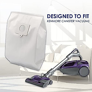 6 Pack Canister Vacuum Cleaner Dust Bag for Kenmore Type Q/C 5055,50557,50558，200 400 600 700 800 series Bag