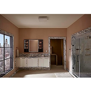 KOHLER Atmo Bathroom Exhaust Fan With Light, Ceiling Vent for Bathroom, 13-7/8" X 13-7/8"