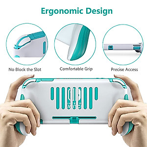VOVIGGOL Nintendo Switch Lite Case, Grip Designed for Handheld Protective Gaming Cover, Ergonomic Comfortable Accessorie