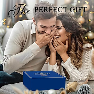 TrophyToast Engagement Gifts for Couples 2pcs wine glasses set- Newly engagement couple gifts, Fiance Fiancee Gift for Him and Her, Engaged Party gifts for Bridal Wedding Gifts