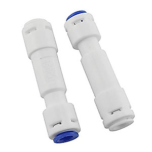E-outstanding 2-Pack 1/4" 450CC Flow Restrictor with Quick Connect Pipe Fittiing for RO Reverse Osmosis Systems