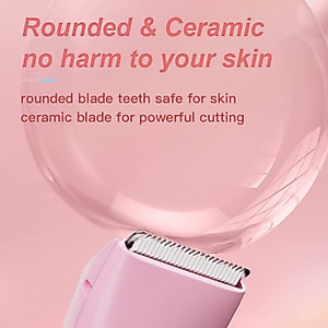 Get Smooth and Sexy Skin with Founouly Bikini Trimmer - Waterproof, USB Rechargeable, and Safe for Sensitive Skin