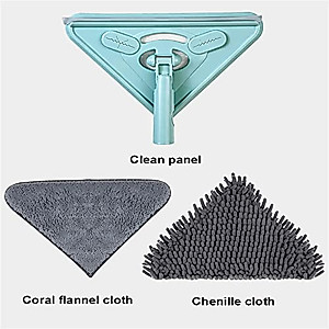 Multi-purpose 360° Rotatable Adjustable Cleaning Mop, Long Handle 25 Cm Microfiber Dust-Mop for Wall, Tile, Laminate and Baseboard Cleaner, Home Accessories Gifts for Mom