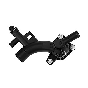 Engine Coolant Housing Water Outlet with Sensor - Compatible with Chevy Cruze, Sonic, Trax and Buick Encore 1.4L - Replaces 25193922, 15-11105, 902-846, 55565334, 1511105, 902846