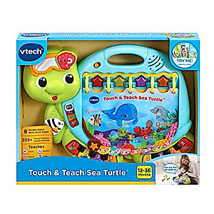 VTech Touch and Teach Sea Turtle Interactive Learning Book , Green