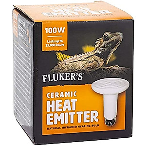 Fluker's Ceramic Heat Emitter for Reptiles 100W - Includes Attached DBDPet Pro-Tip Guide