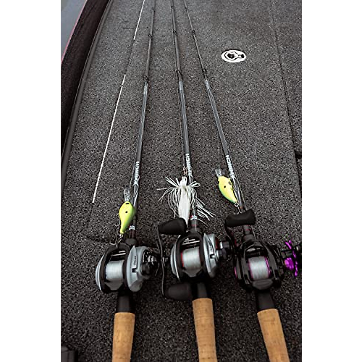 Abu Garcia Winch Casting Fishing Rod, Black, 7'2" - Medium Light - 1pc