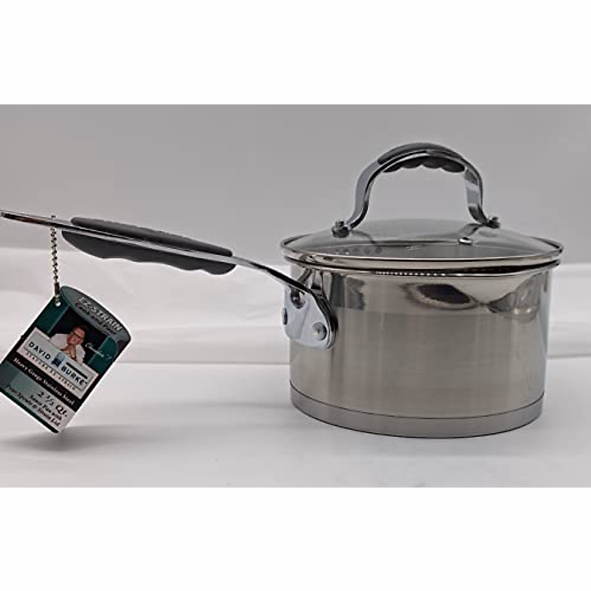 David Burke Gourmet Pro Stature EZ Strain Cookware (2.5 qt sauce pan)