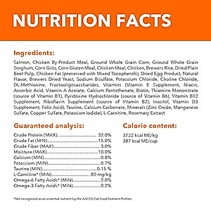 IAMS Proactive Health Adult Healthy Dry Cat Food with Salmon, 16 lb. Bag