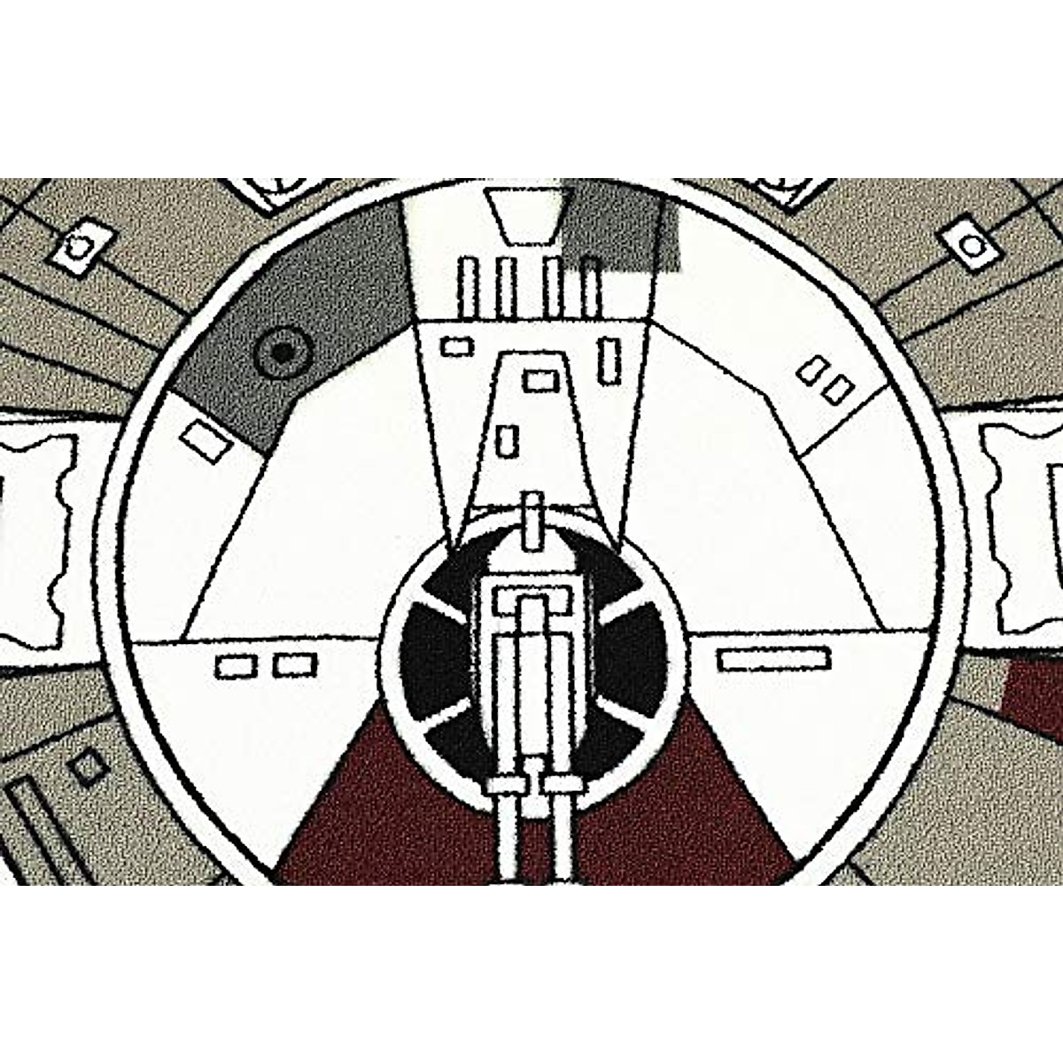 STAR WARS Han Solo's Millennium Falcon Small Area Rug | 39 x 52 Inches
