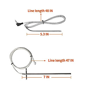 Digital Thermostat Controller Kit Replacement for Camp Chef Pellet Grills PG24STX/ PG24XT/ PG24S/ PG24WWS with RTD Temperature Sensor,2 Meat Probes