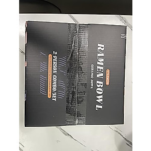 YTLEMON Ramen Bowls Set of Ceramic, 2 Sets of 34 Ounces Large Japanese Serving Bowls with Chopsticks and Spoons Forks, Dinnerware for New Apartments Suitable as Housewarming Gifts (A: Blue)