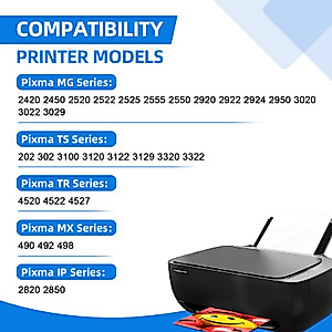 CRTBOTW Remanufactured Ink Cartridge Replacement for Canon PG-245XL CL-246XL 245 246 XL 245XL 246XL (Black&Color) use for Pixma MG2522 MX492 TR4520 MX490 MG3022 MG2922 MG3320 MG2520 TR4527 Printer