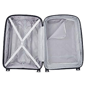 Delsey Paris Unisex Adult Expandable Suitcase, Black, M (71 cm-81 L + 8 L)