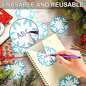 Geyee 100 Pcs Snowflake Cutouts Bulk Winter Bulletin Board Cutouts Decorations Paper Snowflakes DIY Snowflake Cutouts for Kids Classroom Party Supply(3.5 Inch)