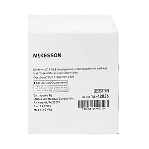 McKesson Split Sponges, 6-Ply Sterile, I.V. and Tracheostomy Dressings, Polyester / Rayon Blend, 2 in x 2 in, 35 Per Pack, 1 Pack