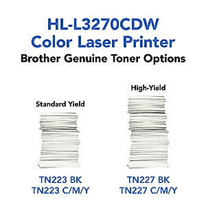 Brother HL-L3270CDW Compact Wireless Digital Color Printer with NFC, Mobile Device and Duplex Printing - Ideal -for Home and Small Office Use, Amazon Dash Replenishment Ready