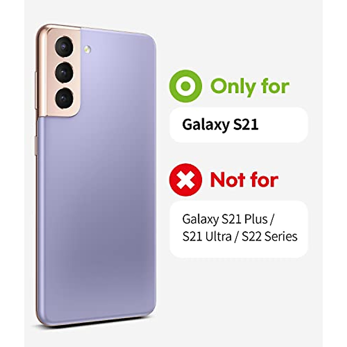 GOOSPERY Liquid Silicone Case for Galaxy S21 Case(6.2 inches) Silky-Soft Touch Full Body Protection Shockproof Cover Case with Soft Microfiber Lining - Lavender Grey