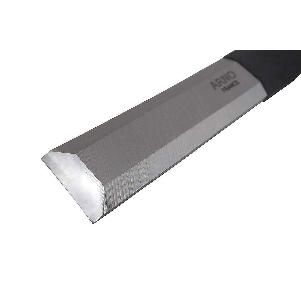 Arno 467887 Solid Steel French Timber Framing Slick Chisel 25 mm (1 Inch) Wide x 12 Inches Long RC 58-60 PVC Dipped Handles