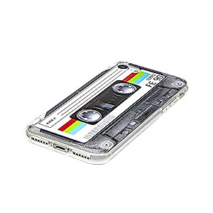 STINFIZTOL Retro Tape Cassette 80s Type Soft Back Cover Phone Case Compatible with iPhone 7 iPhone 8 iPhone SE 2020/2022