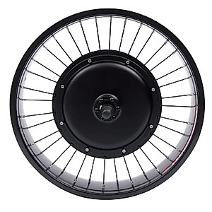 SHOWLIVEU Electric Bicycle EBike Conversion Kit 20 Inch E-Bike Front Wheel Frame Kit 20" 48V 1000W for Fat tire Bike Motor kit Electric Bicycle Motor Conversion Kit Front Wheel