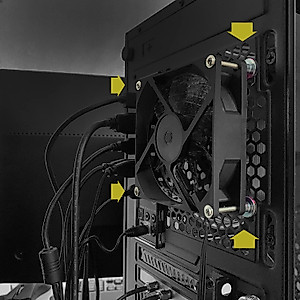M3 Magnetic Screw Set, Suitable for Fixing 25mm Thickness Cooling Fan on The Surface of Various Electronic Products (10 Pack)