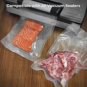 Gasbye Vacuum Sealer Bags, 2 Pack 11"x 20' Rolls Bags, BPA-Free Commercial Grade, Durable Customized Size for Airtight Food Storage, Meal Prep or Sous Vide Cooking