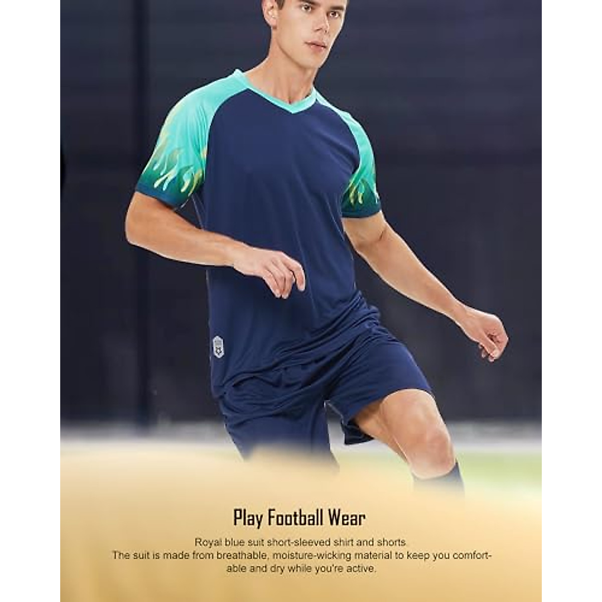 6 Pack Gym Shirts for Men Workout Set Athletic Clothes Outfits Gym Active Athletic Basketball Running Shirts Shorts