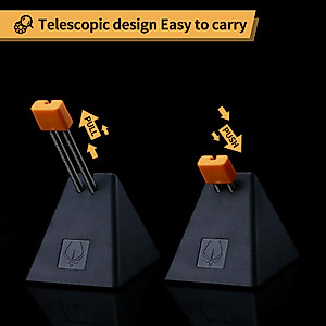 [New] Hotline Games Mouse Bungee, Mouse Cord Clip Cord Management System Fixer Holder for Esports FPS Game (Black-Orange)