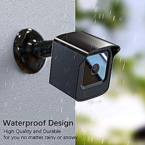 PEF Mount for All-New Wyze Cam V3 ONLY, Weatherproof Protective Cover and 360 Degree Adjustable Wall Mount Solid Housing for Wyze V3 Outdoor Indoor Smart Home Camera System (Black, 2 Pack)