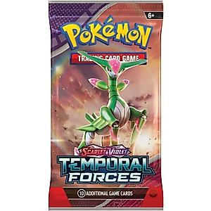 Sportsntoys Scarlet and Violet Temporal Forces New Single Booster Bundle Pack -Factory Sealed- Comes with Extra Foil Collector Card
