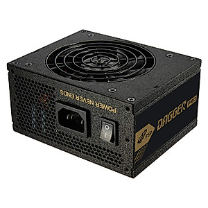 FSP Dagger Pro 650W Mini ITX Solution/SFX 12V / Micro ATX 80 Plus Gold Certified Full Modular VR / 4K Ready Gaming Power Supply (SDA2-650)