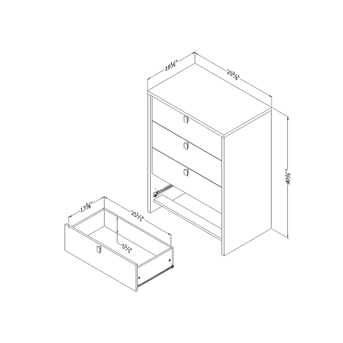 South Shore Cookie 4-Drawer Chest, Soft Gray & Pure White